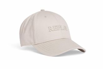 Replay Unisex Cap aus Baumwolle, Fog 0103 (Beige), Einheitsgr&ouml;&szlig;e
