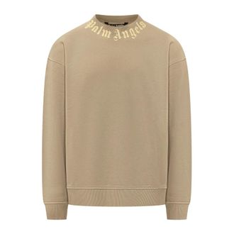 Palm Angels SweaT-shirts - Homme - Sweatshirts et sweats &agrave; capuche - Beige - Taille: XL