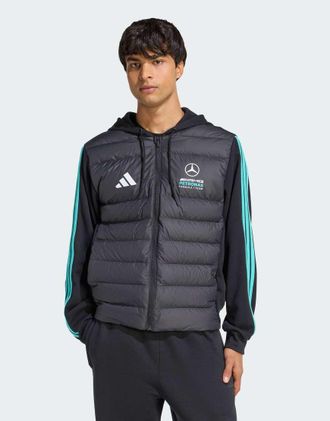 adidas adidas Performance - Mercedes AMG Petronas Formula 1 Team DNA - Doudoune - Noir et menthe semi rush