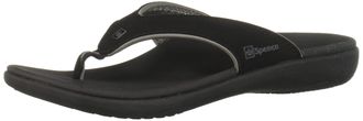 Spenco Yumi Sandal, Herren Yumi Frauen Zehensteg Sandale, Schwarz (Carbon/Pewter), 42.5 EU (9 Wide)
