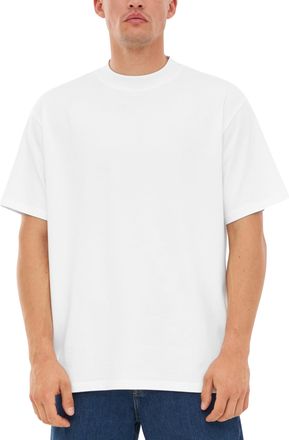 Johnny Urban Oversized Tshirt Herren & Damen Wei&szlig; - Sammy - Heavy Basic Kurzarm T-Shirt Oversize - Enganliegender Kragen - Unisex - 100% Baumwolle - Einfarbig