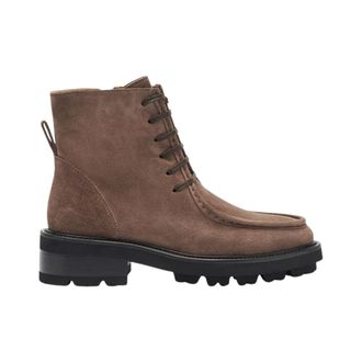 Scarosso Karol Wildleder Schn&uuml;rstiefel in Taupe - - Shoes - Damen - Braun - 35 EU