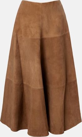 Altuzarra Midirock Varda aus Veloursleder