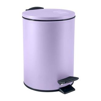 Spirella Treteimer Adelar - Mattstahl - Ger&auml;uschloser Slow-Close-Mechanismus - Anti-Fingerabdruck-Beschichtung - Modernes und Elegantes Design - Mattlavendel -