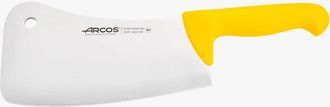 Arcos Fleischermesser Nitrum Edelstahl 20 cm - Professionelles Fleischermesser mit Ergonomischem Griff aus Polypropylen - Gelb, Serie 2900