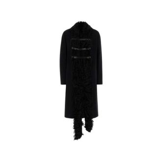 Fendi Dekonstruierter Midi-Mantel - - Coats - Damen - Schwarzk - 2XS
