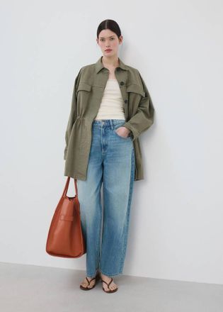 Mango Top mit Spitzenbesatz am Ausschnitt vanille - Damen - XS - MANGO