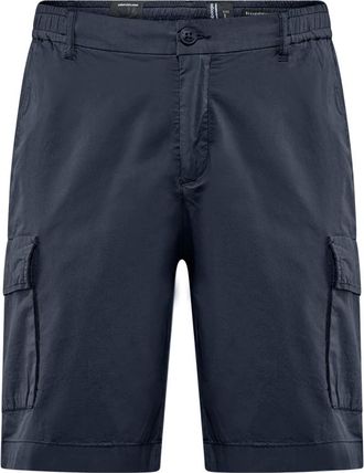 Bomboogie Homme, Shorts, Bleu, Taille: 2XL Bermuda cargo en popeline de coton