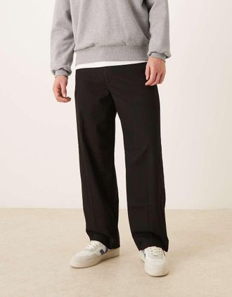 Abercrombie & Fitch Pantalon baggy &agrave; enfiler - Noir