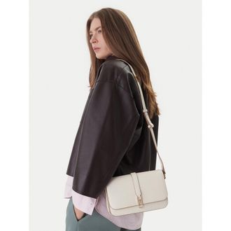 Tommy Hilfiger Handtasche Tommy Hilfiger Th Libre Flap Crossover AW0AW17723 Beige