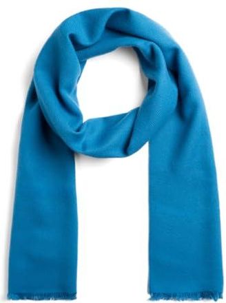 Qualicoq Echarpe Longue Hiver et Mi-saison - Made in France - Echarpe Homme et Echarpe Femme top El&eacute;gance - 16 Couleurs Unies - Confort et Douceur (Bleu turquo