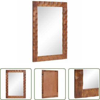 vidaXL Miroir bois - Miroir de salle de bain Finition Acacia Brun 50 x 70 x 2,5 cm