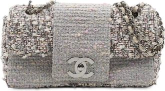Chanel 2004-2005 Medium Tweed Fantasy Flap shoulder bag - Grau