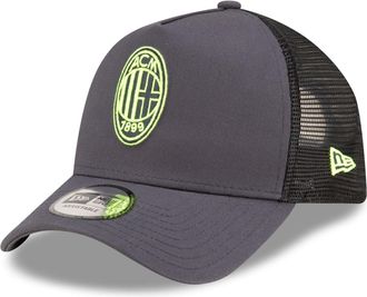 New Era A-Frame Mesh Trucker Cap - AC Milan Charcoal