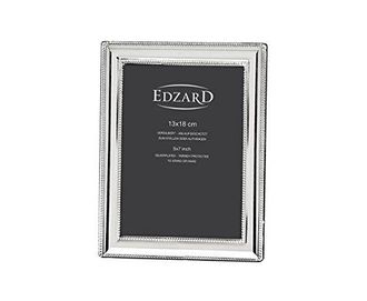 Zilverstad Fotorahmen versilbert 13x18cm Bilderrahmen Perlrand