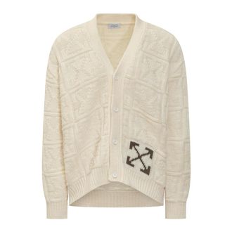 Off-white Herren, Strickwaren, Beige, LGr&ouml;&szlig;e