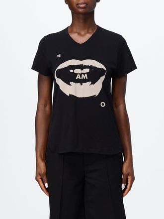 Fendi T-shirt &agrave; manches courtes en coton avec imprim&eacute; logo graphique
