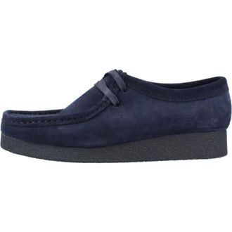 Clarks Femme, Chaussures, Bleu, Taille: 38 EU Wallabeeevosh Suede