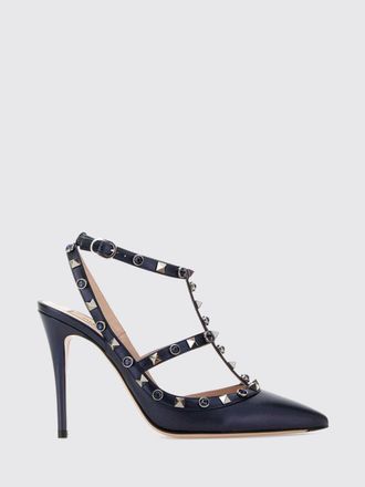 Valentino Garavani Escarpins slingback Rockstud en cuir avec talon de 10 cm