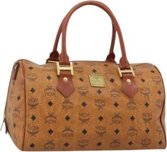 MCM Sac Boston Pre-owned - Femme - Pre-owned - Brun - Taille: ONE Size
