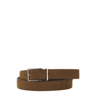 Tom Ford Natural Nubuck T Loop G&uuml;rtel 28 mm - - Accessories - Herren - Braun - 90 CM