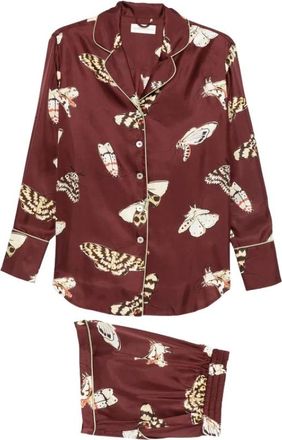 Olivia Von Halle Femme, V&ecirc;tements de nuit et de d&eacute;tente, Brun, Taille: 40 FR Alba Pyjama Set