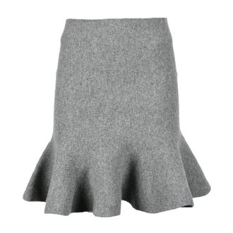 Jil Sander Woll-Kaschmir-Rock mit Rei&szlig;verschluss - - Skirts - Damen - Grau - M