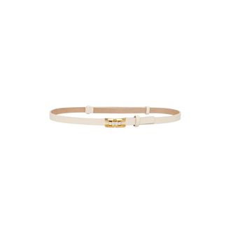 Elisabetta Franchi Ceinture en cuir - Femme - Accessoires - Beige - Taille: L