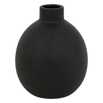 Atmosphera Atmosphera - Keramikvase rily schwarz h18cm
