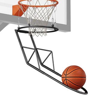 Generico Basketball-Reifen: &Uuml;bungszubeh&ouml;r aus Stahl, Ballr&uuml;ckgewinnungsnetz, Struktur zur Verbesserung der Genauigkeit, kompakter athletischer Trainer, einfach