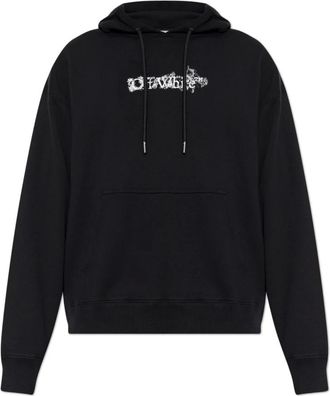 Off-white Homme, Sweatshirts et sweats &agrave; capuche, Noir, Taille: 2XL Sweat &agrave; capuche &agrave; logo imprim&eacute;