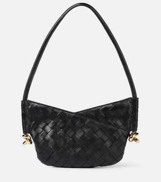Bottega Veneta Schultertasche Solstice Mini aus Leder
