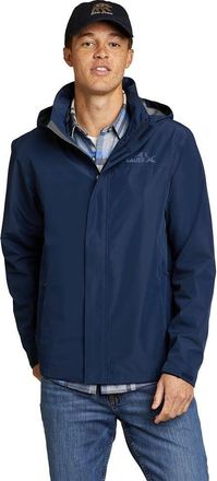 Eddie Bauer Packbare Regenfolien-Jacke f&uuml;r Herren, Medium Indigo Recycled