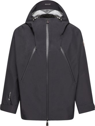 Moncler Moncler Santec Gore-tex Hooded Jacket, Women, Blue, Size: 0