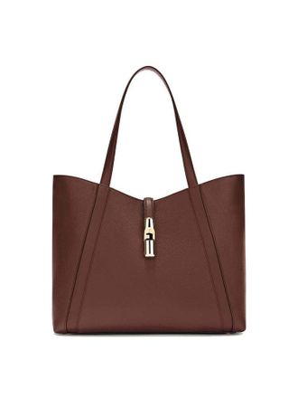 Furla Goccia L Leather Shoulder Bag - Brown