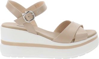 Nero Giardini Femme, Chaussures, Beige, Taille: 39 EU Sandales Femme en Cuir &Eacute;l&eacute;gantes et Confortables