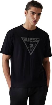 Guess Guess Eco Azha Crew Neck Over T-Shirt Eco Azha Crew Neck Over T-Shirt pour Homme, Noir, L