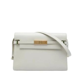 Saint Laurent Sac bandouli&egrave;re Manhattan Pre-owned - Femme - Pre-owned - Blanc - Taille: ONE Size