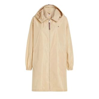 Tommy Hilfiger Winddichte Parka mit Kapuze und Taschen - - Jackets - Damen - Beige - XS