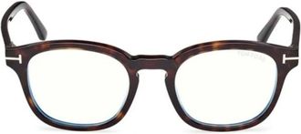 Tom Ford Homme, Accessoires, Brun, Taille: 49 MM Monture Optique avec Clip Solaire