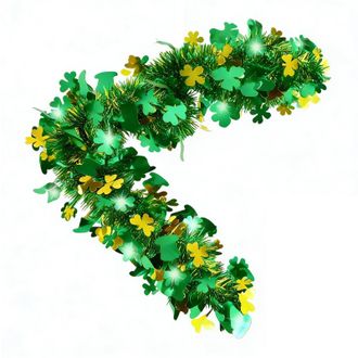 Generic St. Patricks Day-Girlande - 200 cm Lange -Gr&uuml;n-H&auml;ngedekoration, Irisches Festival-Banner-Ornament, Leichter, Wiederverwendbarer Saisonaler, Festliche 