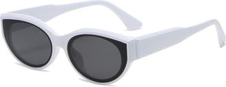 Generic Lunettes De Soleil D&eacute;coratives For Femmes, Id&eacute;ales For Le Shopping, Les Trajets Domicile-travail Et Vacances En Plein Air(White)