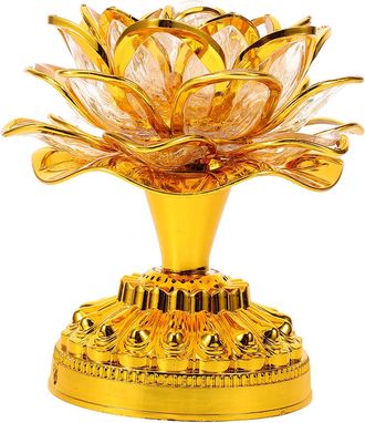 OSALADI 3st&uuml;cke Lotusblumenlampe Farbige Dekoleuchte F&uuml;r Buddha-halle Und Wohnr&auml;ume Kreative Raumdekoration F&uuml;r Garten Terrasse Meditationsr&auml;ume