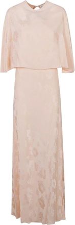 Forte_Forte Femme, Robes, Rose, Taille: 34 FR Robe Jacquard Bouquet Fluide Avec Cape