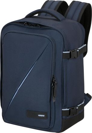 American Tourister Take2Cabin - Ryanair Kabinentasche 40 x 25 x 20 cm, 24 L, 0.50 kg, Handgepäck, Flugzeug Rucksack S Underseater, Blau (Dark Navy)