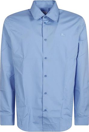Burberry Homme, Chemises, Bleu, Taille: XL Chemise Casual