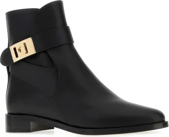 Ferragamo Zanira Ankle Boot - Black