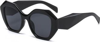 Generic Lunettes De Soleil Tendance For Femmes, Monture Large, Protection UV400, Style Streetwear, Id&eacute;ales For La Photographie De Rue Et Les F&ecirc;tes. Lunettes D