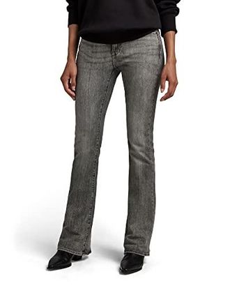 G-Star G-Star Femme Jean 3301 Flare, Gris (faded carbon D21290-C909-C762), 27W / 34L