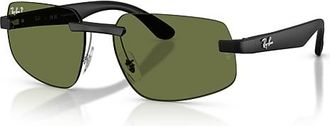 Ray-Ban Rb4475 Polarized Ultra Lenses Sonnenbrillen Sand Schwarz Fassung Gr&uuml;n Glas Polarisiert 60-16